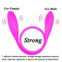 China USB Rechargeable Silicone Love Egg Vibrator 7 Modes 600mm Length Waterproof Sex Toy for Couples for sale