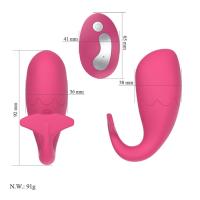 China Silicone Vibrating Love Egg Remote Control Sex Toy 10 Modes Waterproof 90mm for sale