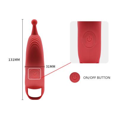 China Finger Vibrator 10 Modes Waterproof Rechargeable Adult Massager 300mAh for sale
