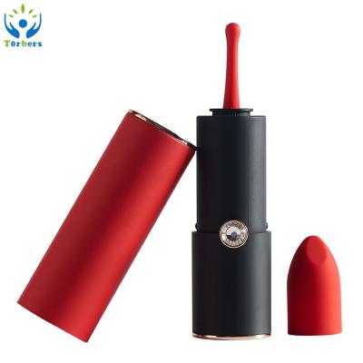 China Mini Lipstick Vibrator G Spot Massager with 10 Frequencies USB Rechargeable Silicone Waterproof for sale