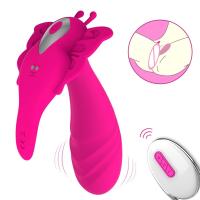 China Wearable Clitoral Vibrator 12 Modes Rechargeable Silicone Panty Dildo for Women IPX7 Waterproof for sale