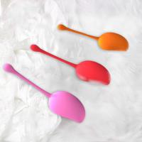 China Mango Shape 3pcs Silicone Kegel Balls 34mm Pelvic Floor Exerciser for Vaginal Tightening for sale