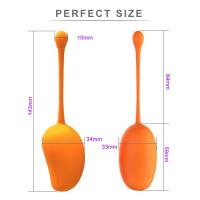China Mango Shape 3pcs Silicone Kegel Balls 34mm Pelvic Floor Exerciser for Vaginal Tightening for sale