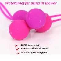 China Silicone Kegel Exercise We Weights Balls for Women Pelvic Floor Training Bladder Control 53g 157mm for sale