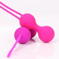 China Silicone Kegel Exercise We Weights Balls for Women Pelvic Floor Training Bladder Control 53g 157mm for sale