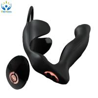 China TORBERS Silicone Prostate Massager Vibrating Waterproof Anal Butt Plug G Spot Stimulator 17cm for sale