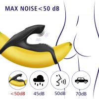 China Male Sperm Lock Ring Delay Training Vibration Set Couple Resonance Emotional Adult Products 220mAh USB Magnetic Charging for sale