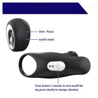 China Male Sperm Lock Ring Delay Training Vibration Set Couple Resonance Emotional Adult Products 220mAh USB Magnetic Charging for sale