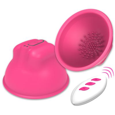 China Women Breast Vibrating Sex Toy Silicone 12 Modes IPX7 Waterproof USB Rechargeable Nipple Sucking Massager for sale