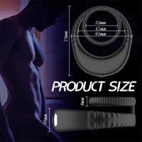 China Silicone Penis Ring for Men Ejaculation Delay Cock Ring Adult Sex Toy Black for sale