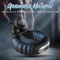 China Wholesale Silicone Remote Control Vibrating Cock Ring for Couples Black Adult Sex Toy for sale