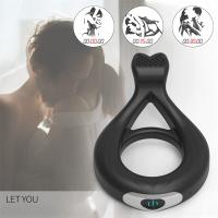 China Fish Tail Silicone Circle Vibrating Ring for Men Couples Cock Rings Penis Sex Toys Male for sale