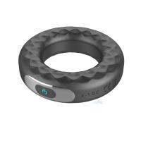 China USB Rechargeable Silicone Cock Ring 10 Speeds Male Delay Ejaculation Device for sale