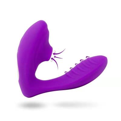 China Silicone Clitoris Sucking Vibrator with 10 Modes USB Rechargeable G Spot Massager 134mm for sale