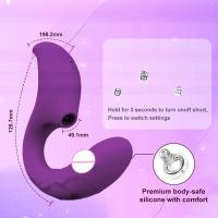 China Medical Silicone Clitoral Sucking Tongue Licking Vibrator 8 Speed Rechargeable Waterproof Sex Toy for sale
