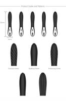 China USB Rechargeable 12-Speed Vibrator Massage Stick with Bendable Body for Women for sale