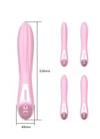 China USB Rechargeable 12-Speed Vibrator Massage Stick with Bendable Body for Women for sale