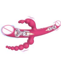 China Double Ended Dildo 18 Inch Dual Sided Silicone Sex Toy for Women Lesbian G Spot Stimulation for sale