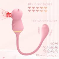 China Body Safe Silicone G Spot Sucking Vibrator 10 Frequency Modes USB Rechargeable Adult Sex Toy for Women for sale
