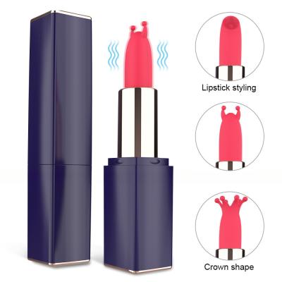 China Mini 3 Heads Vibrating Lipstick Sex Toy for Women G Spot Clitoral Stimulation USB Rechargeable for sale