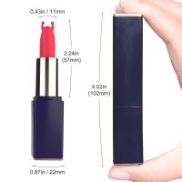 China Mini 3 Heads Vibrating Lipstick Sex Toy for Women G Spot Clitoral Stimulation USB Rechargeable for sale