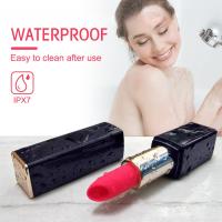 China Mini 3 Heads Vibrating Lipstick Sex Toy for Women G Spot Clitoral Stimulation USB Rechargeable for sale