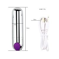China Mini Bullet Vibrator Waterproof G Spot Clitoris Stimulator USB Rechargeable Silicone Sex Toy 95mm for sale