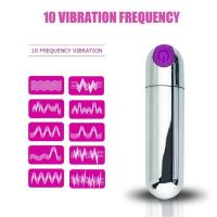 China Mini Bullet Vibrator Waterproof G Spot Clitoris Stimulator USB Rechargeable Silicone Sex Toy 95mm for sale