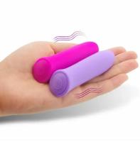 China USB Rechargeable Silicone Bullet Vibrator 7 Modes IPX7 Waterproof G Spot Massager 85mm for sale