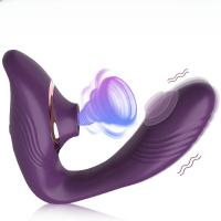China 3 in 1 Panty Vibrator with 10 Modes Silicone Sucker Clitoral Nipple G Spot Stimulator 91x48x25mm for sale