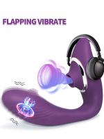China 3 in 1 Panty Vibrator with 10 Modes Silicone Sucker Clitoral Nipple G Spot Stimulator 91x48x25mm for sale