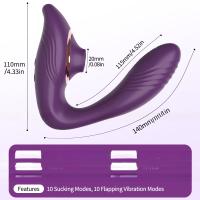 China 3 in 1 Panty Vibrator with 10 Modes Silicone Sucker Clitoral Nipple G Spot Stimulator 91x48x25mm for sale