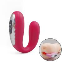 China Mini U Shaped Oral Vibrator Wireless Control Adult Toy Silicone 7 Frequency 53mm for sale
