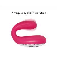 China Mini U Shaped Oral Vibrator Wireless Control Adult Toy Silicone 7 Frequency 53mm for sale