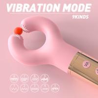 China Medical Silicone Rabbit Vibrator with 9 Vibration Modes USB Rechargeable IPX7 Waterproof Sex Toy for Women for sale