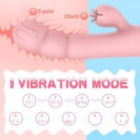 China Medical Silicone Rabbit Vibrator with 9 Vibration Modes USB Rechargeable IPX7 Waterproof Sex Toy for Women for sale