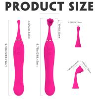 China Medical Silicone Breast Nipple Clitoris Vibrator with 9 Modes 244mm Sucking Massager for Women for sale