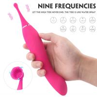 China Medical Silicone Breast Nipple Clitoris Vibrator with 9 Modes 244mm Sucking Massager for Women for sale