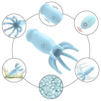 China Remote Control Octopus Vibrator 10 Modes Pink Silicone Anal Plug Clitoral Massager 125mm for sale