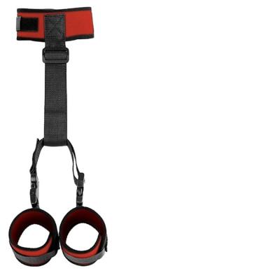 China BDSM Slave Restraint Set PU Metal Collar Wrist Cuffs Mouth Gag 150g SM-009 for sale