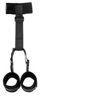 China BDSM Slave Restraint Set PU Metal Collar Wrist Cuffs Mouth Gag 150g SM-009 for sale