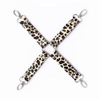 China Adjustable SM Wrist Ankle Spreader Bondage Kit 10 Piece Set Body Safe PU Leopard Print Adult Sex Toys for sale