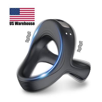 China Medical Silicone Vibrating Cock Ring Penis Ring for Men Strong Vibration Time-lapse Ejaculation Sex Toy for sale