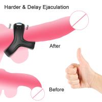 China Medical Silicone Vibrating Cock Ring Penis Ring for Men Strong Vibration Time-lapse Ejaculation Sex Toy for sale