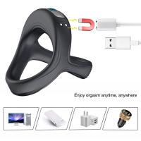 China Medical Silicone Vibrating Cock Ring Penis Ring for Men Strong Vibration Time-lapse Ejaculation Sex Toy for sale