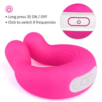 China Waterproof Medical Silicone Vibrating Cock Ring Sex Toy IPX7 77mm for Couples for sale