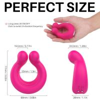 China Waterproof Medical Silicone Vibrating Cock Ring Sex Toy IPX7 77mm for Couples for sale