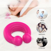 China Waterproof Medical Silicone Vibrating Cock Ring Sex Toy IPX7 77mm for Couples for sale