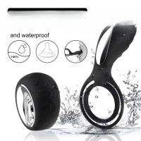 China Remote Control Vibrating Cock Ring Rechargeable Silicone 12 Modes Couple Sex Toy for sale