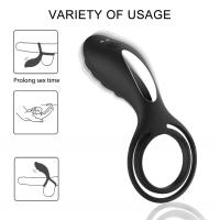 China Remote Control Vibrating Cock Ring Rechargeable Silicone 12 Modes Couple Sex Toy for sale